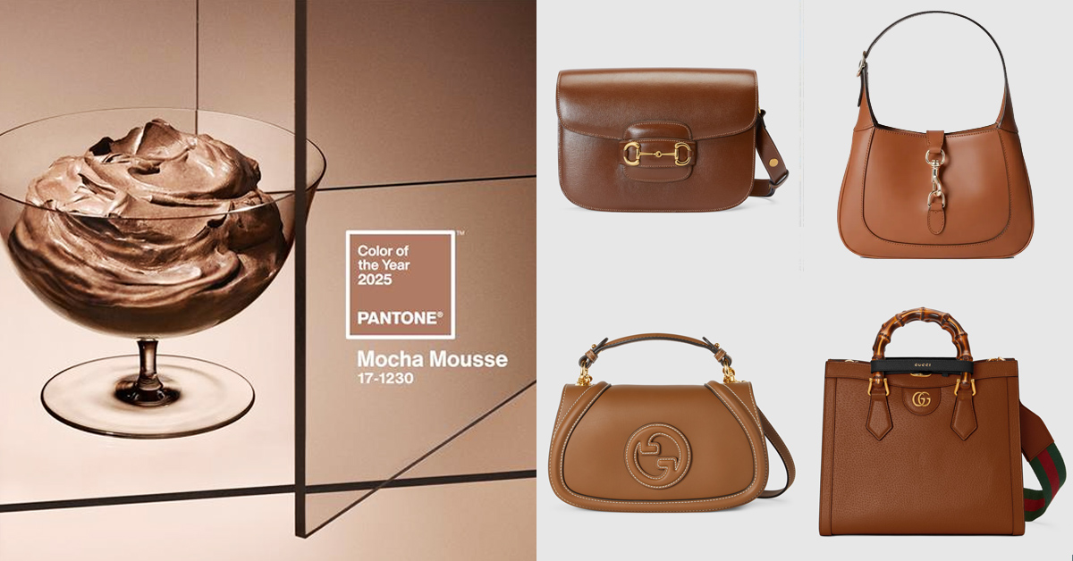 Gucci搶搭2025 Pantone摩卡慕斯棕潮流！賈姬包、Blondie肩包到Horsebit馬銜鍊包…款款都經典 | LINE購物