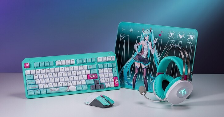 華碩攜手《初音未來》推出 TUF Gaming 聯名系列電競周邊，以經典蒼綠配色與賽博龐克風格重新設計 | LINE購物